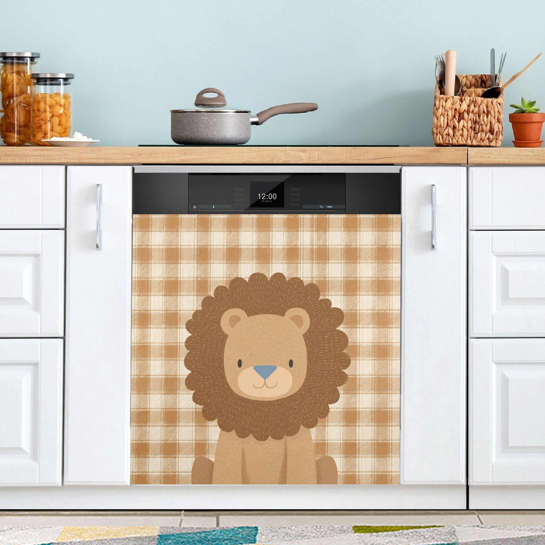 23"x26" Dishwasher Magnetic Refrigerator Magnet Cover Sticker Home ...