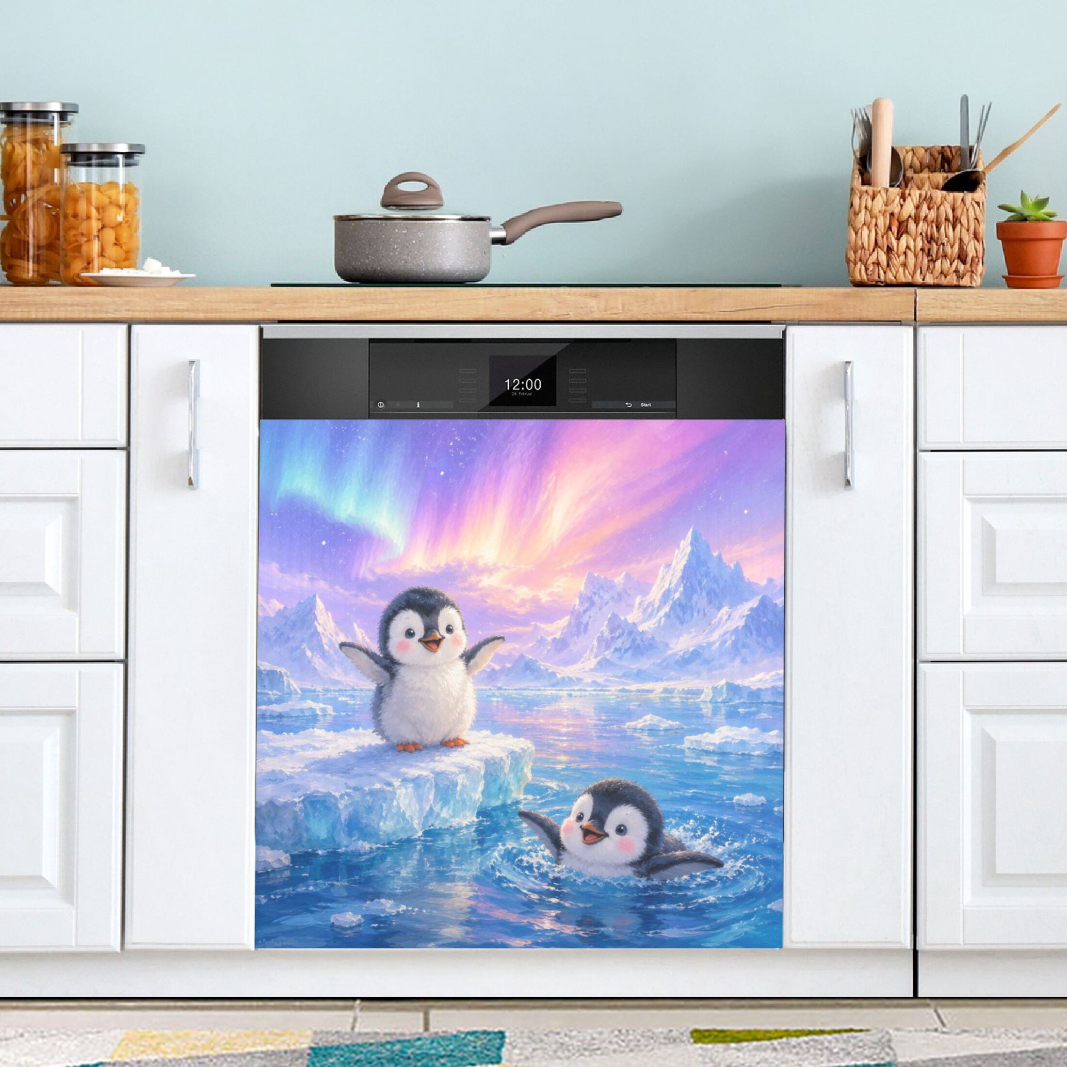 23"x26" Dishwasher Magnetic Refrigerator Magnet Cover Sticker Home ...