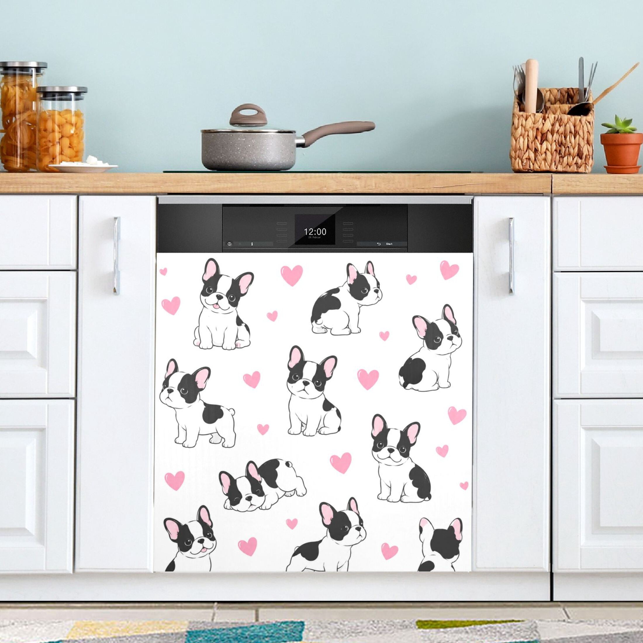 23"x26" Dishwasher Magnetic Refrigerator Magnet Cover Sticker Home ...