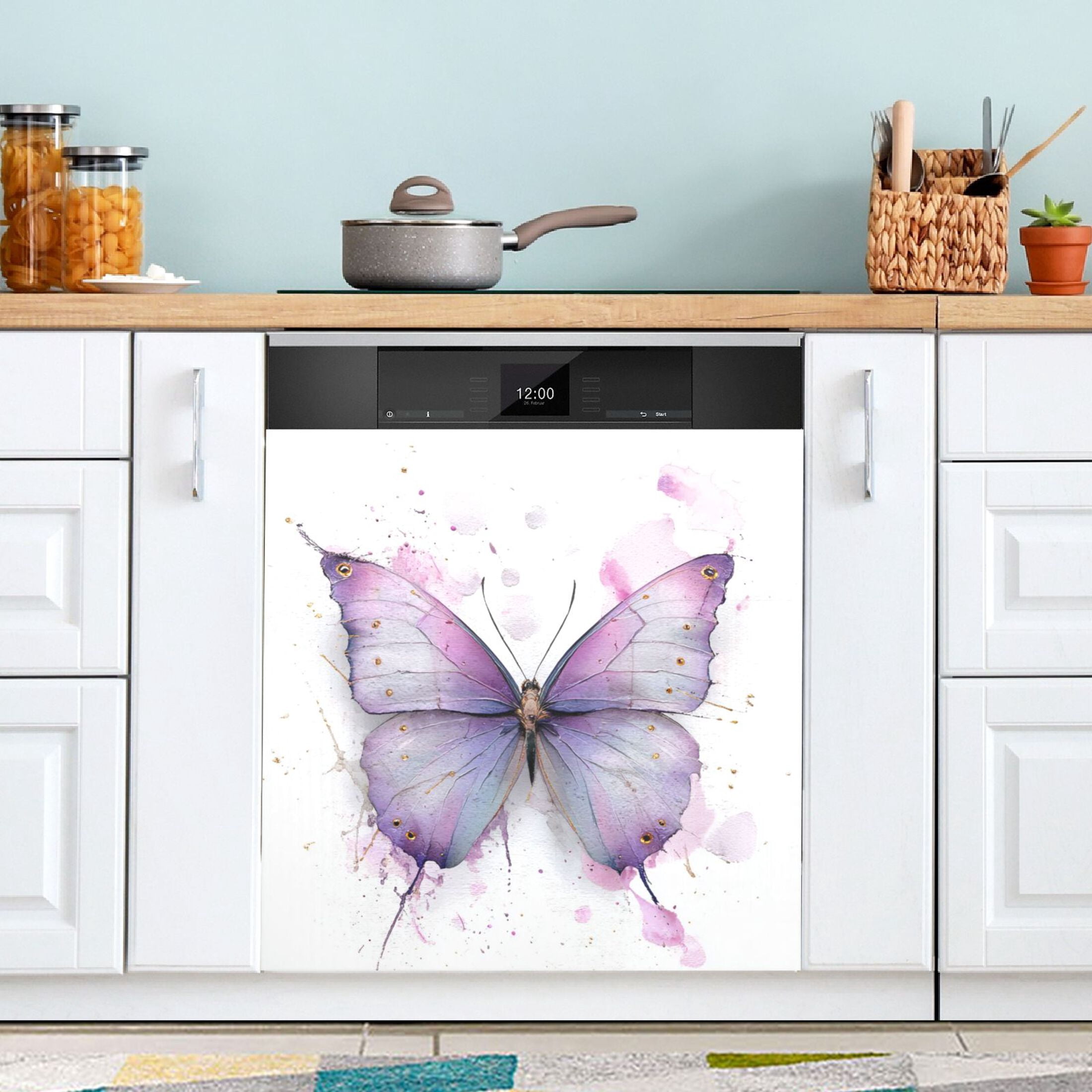 23"x26" Dishwasher Magnetic Refrigerator Magnet Cover Sticker Home ...