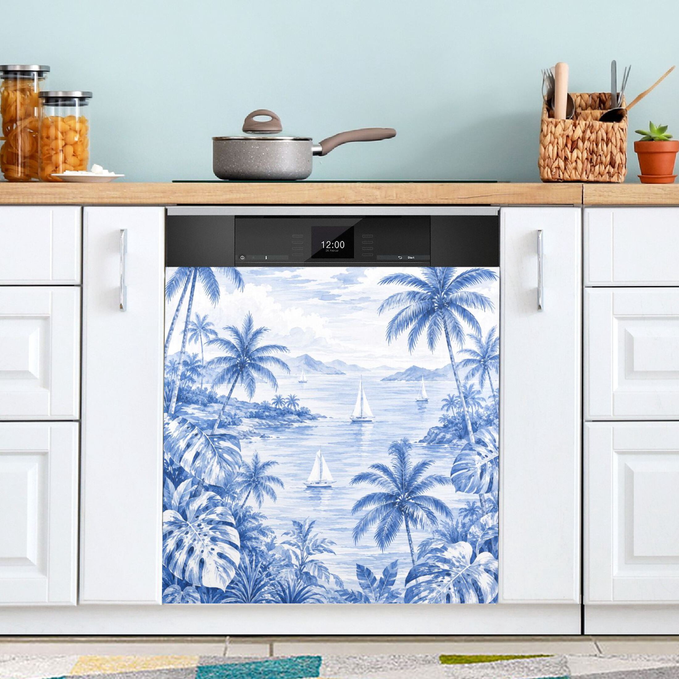 23"x26" Dishwasher Magnetic Refrigerator Magnet Cover Sticker Home ...