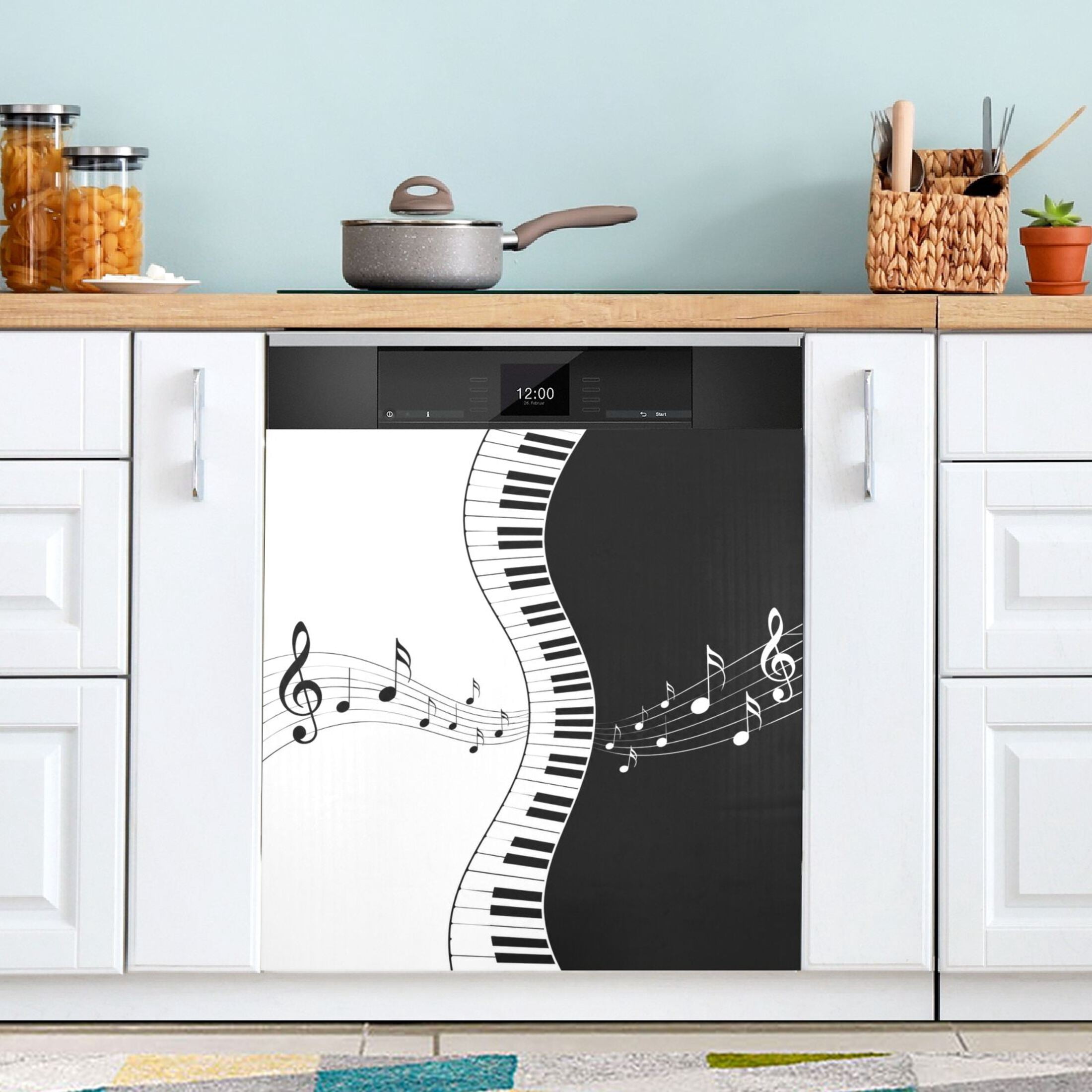 23"x26" Dishwasher Magnetic Refrigerator Magnet Cover Sticker Home ...