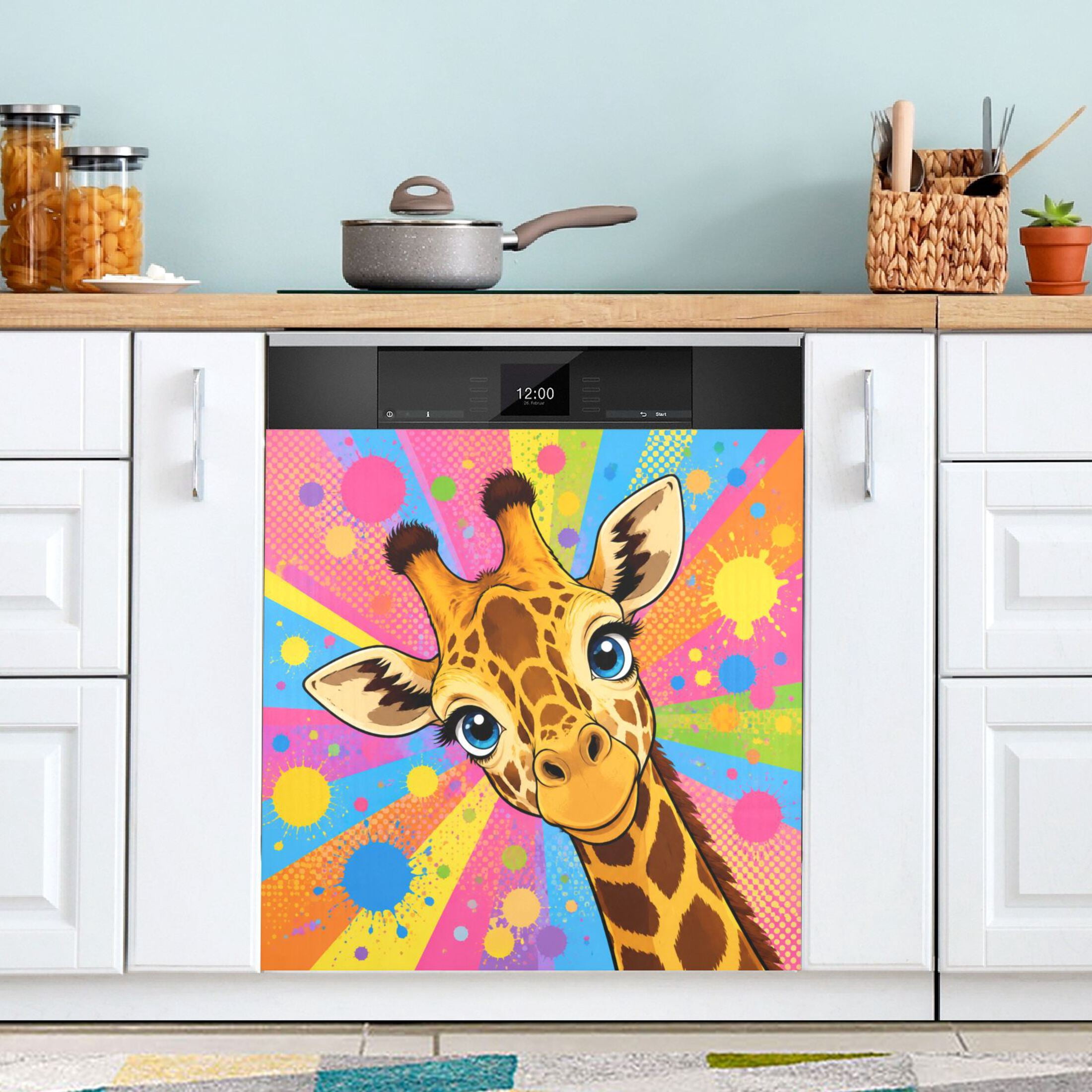 23"x26" Dishwasher Magnetic Refrigerator Magnet Cover Sticker Home ...