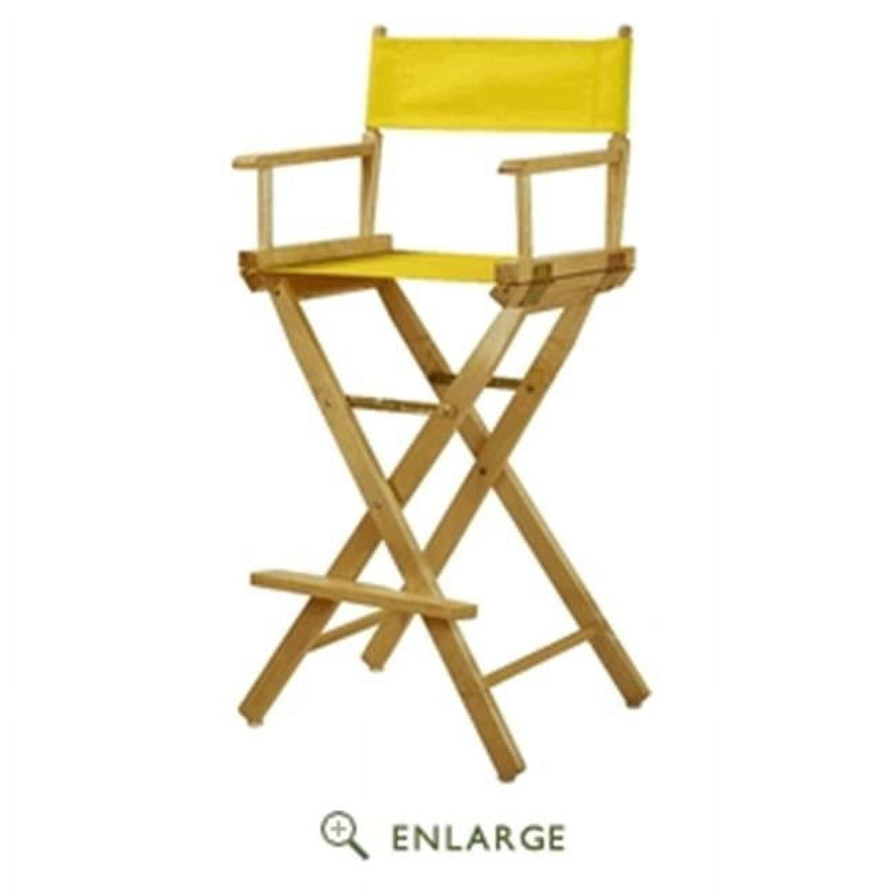 230-00-021-14 30 in. Directors Chair Natural Frame with Yellow Canvas ...
