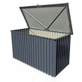 230 Gallon Outdoor Storage Box, Waterproof Metal Deck Box with Lockable ...