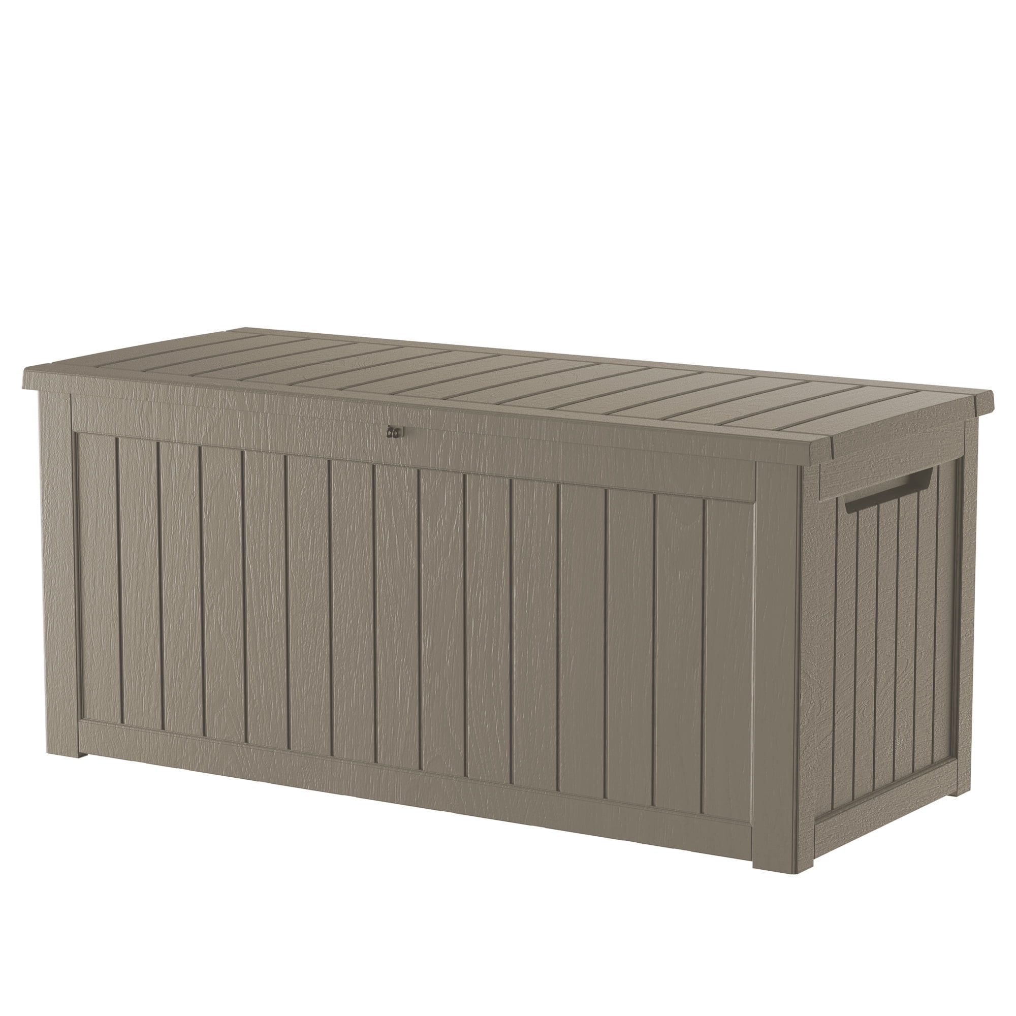 230 Gallon Resin Deck Box, Lockable Weatherproof Ourdoor Storage ...