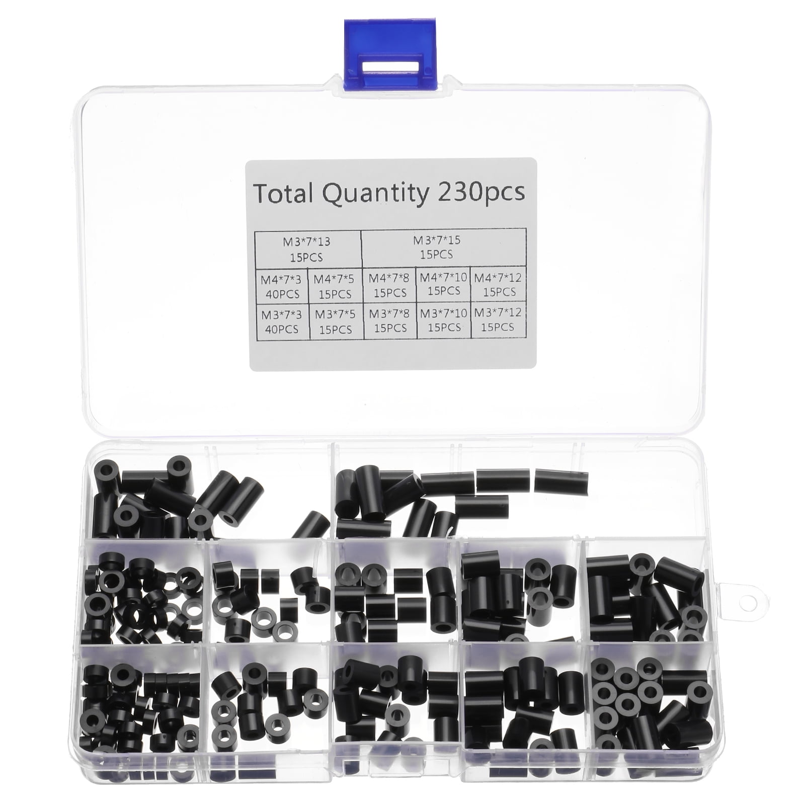 230 Pack Electrical Outlet Screw Spacers, ABS Round Spacer for M3 M4 Screw Switch Receptacle ...