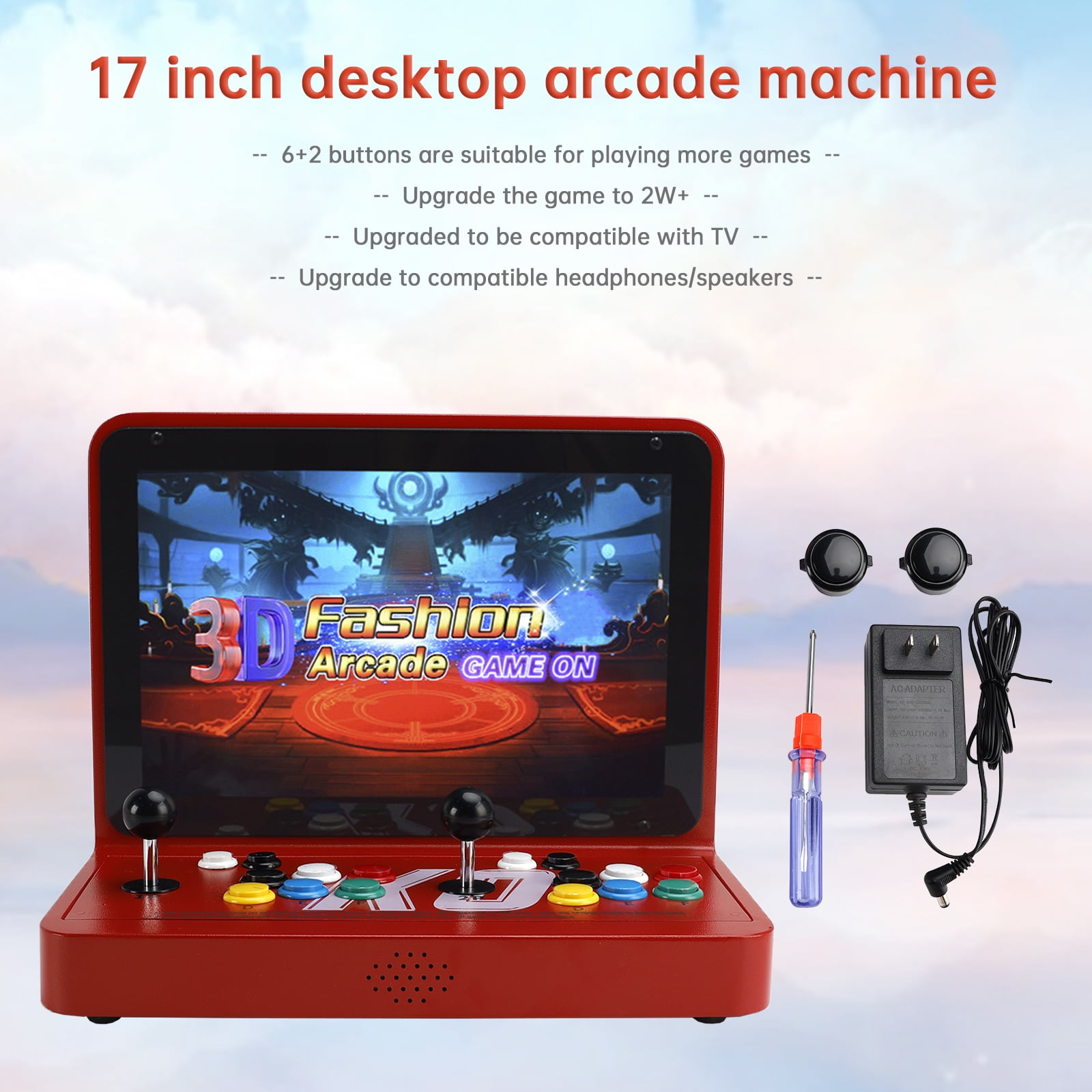 23000 Games in 1 Box Arcade Game Console 17inch HD Screen For PC Projector 4K TV - Walmart.com