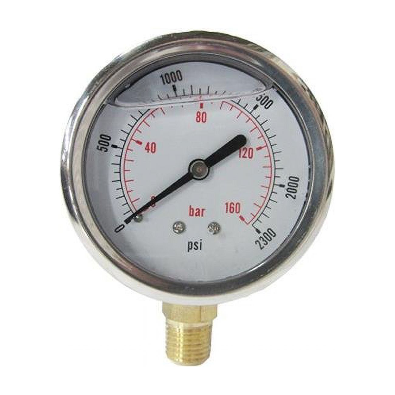 2300PSI Brass with Stainless Steel Collar QC Gauge Kit - Walmart.com