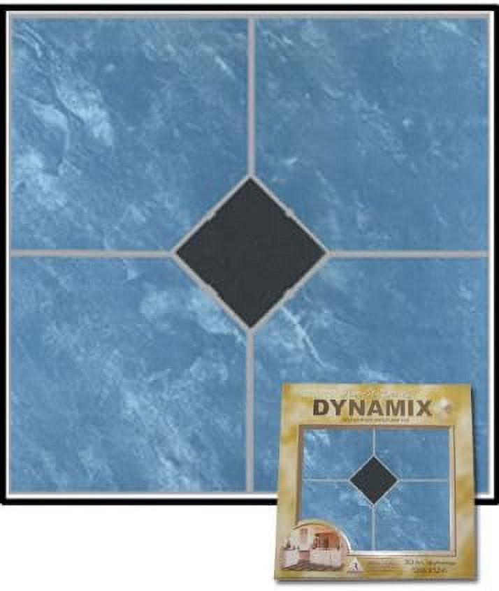 23057 Dynamix Vinyl Tile, 12 by 12-Inch, Blue, Box of 20 - Walmart.com