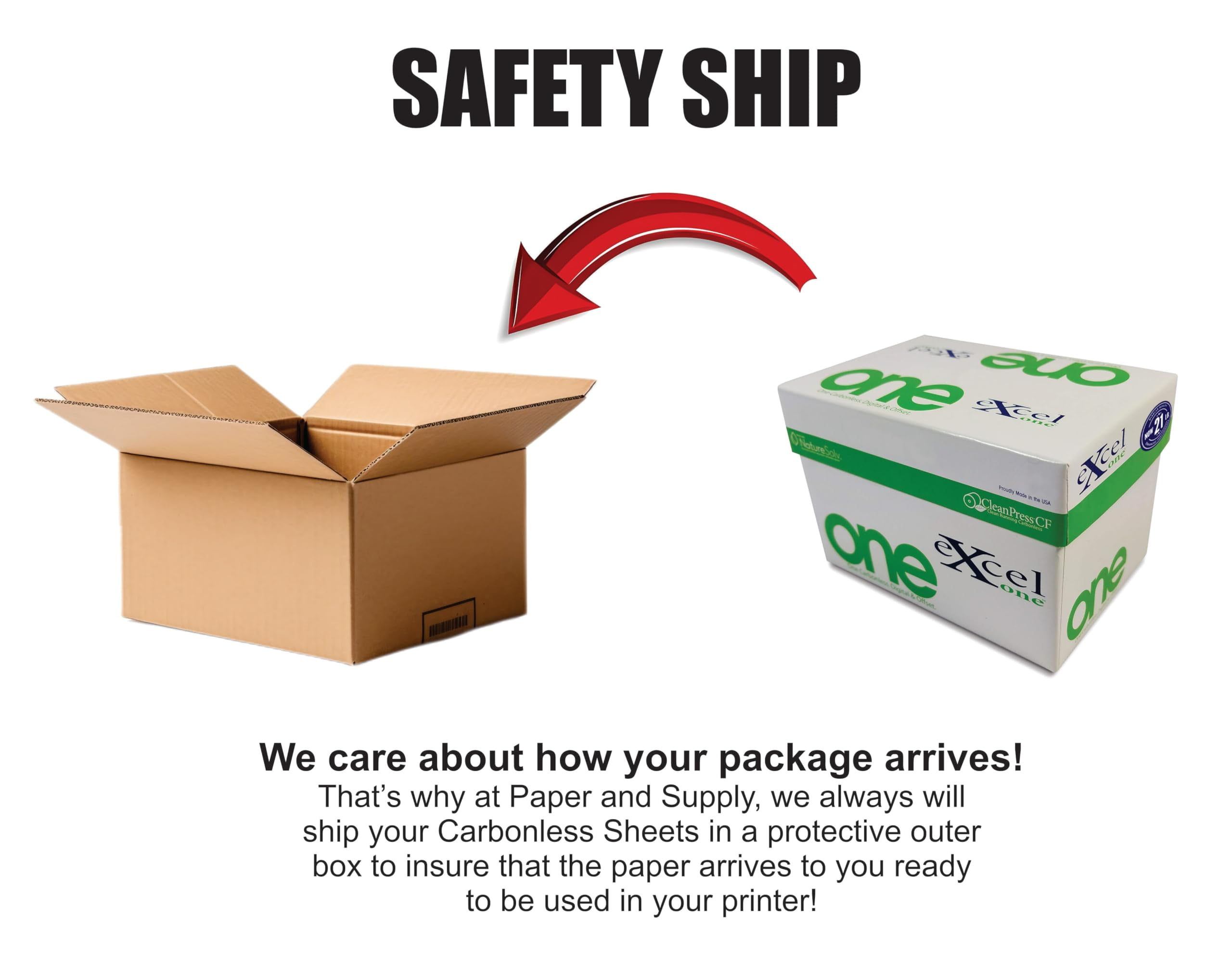 230949 Excel One 2 Part Carbonless Paper 8.5 x 11, Multicolor Sheets ...