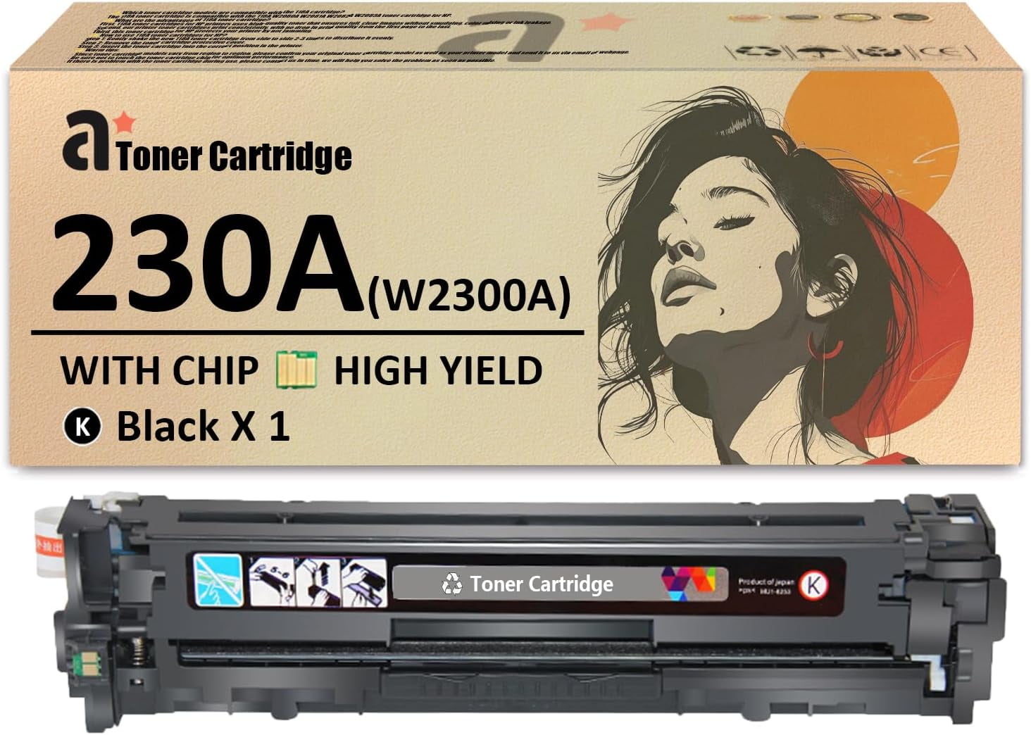 230A Toner Cartridges Replacement for HP 230A W2300A W2301A W2303A ...