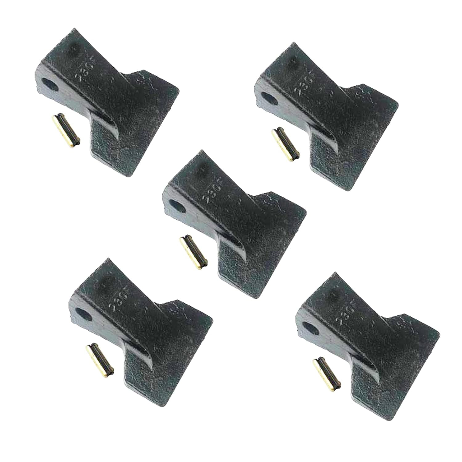 230F 23F Heavy Duty Flare Wide Bucket Teeth +23P Flex Pins, 23 230 ...