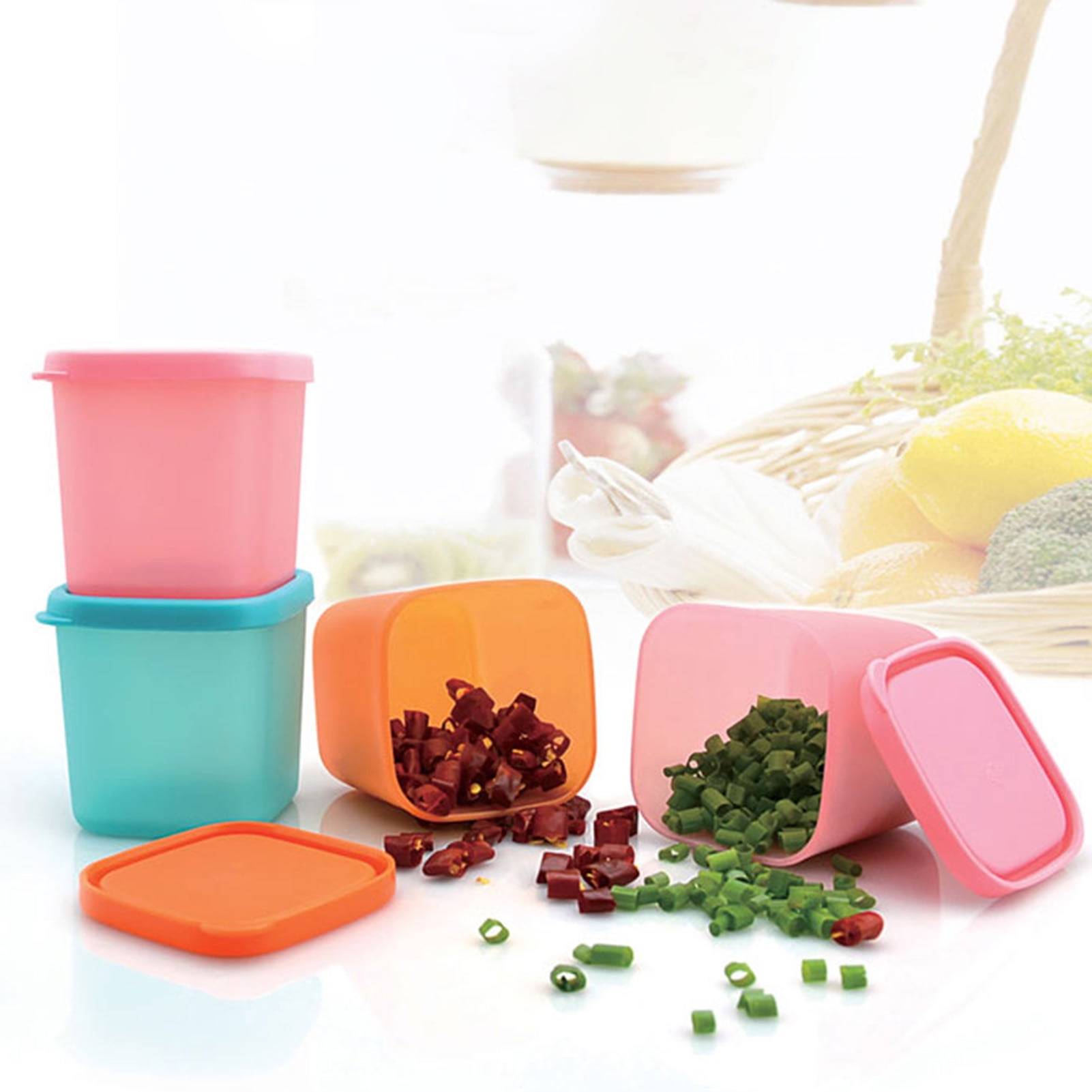 230ML Mini Food Container with Airtight Lid Food Grade Refrigerator ...
