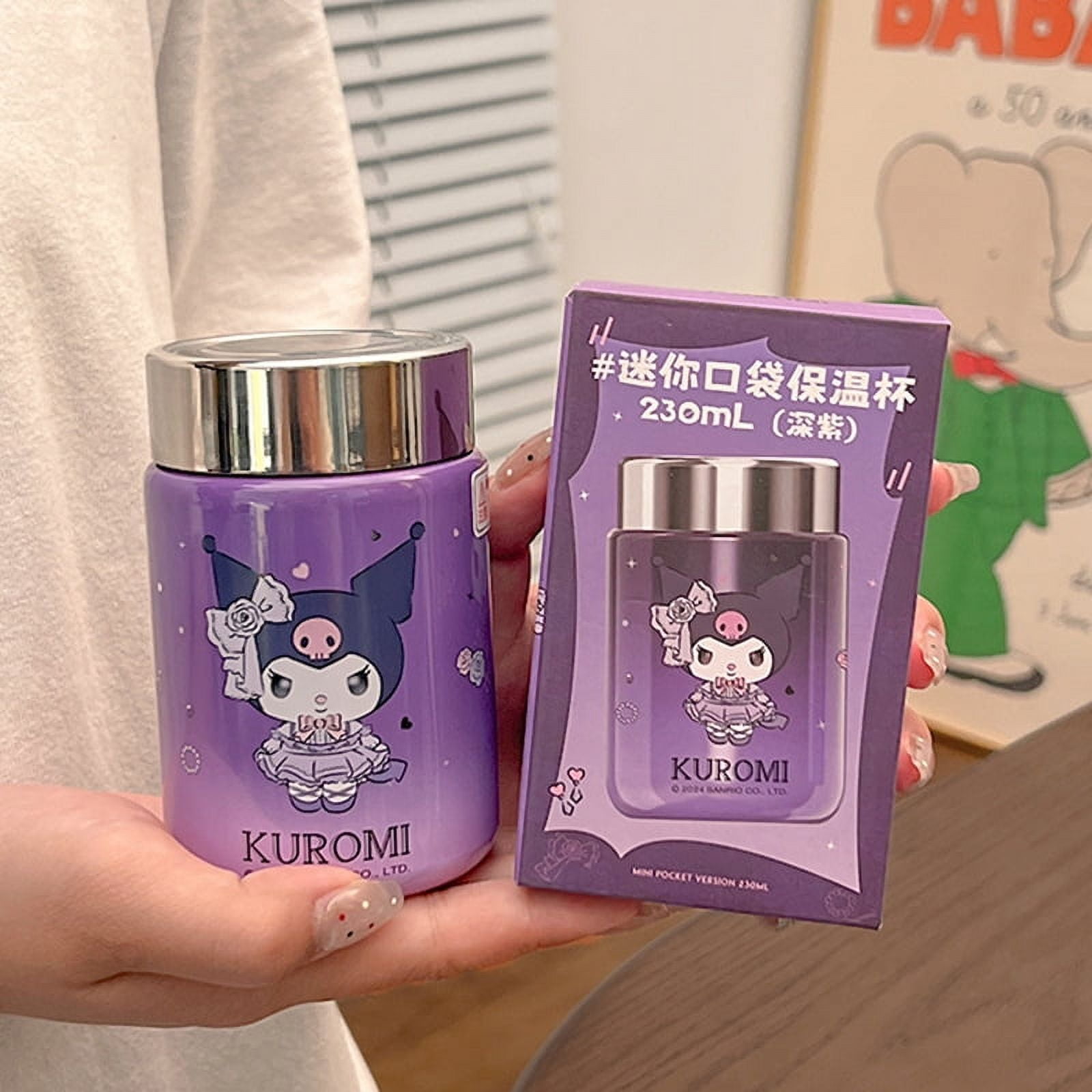 230ML Sanrio Kuromi Cute Pocket Cup Hello Kitty Cinnamoroll Mini ...