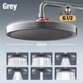 230MM Big Panel Rainfall Shower Head 6 Modes High Pressure Showerhead ...