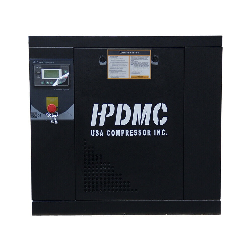 230V 5.5Hp 4KW Single Phase Rotary Screw Air Compressor 125 Psi 19 cfm ...