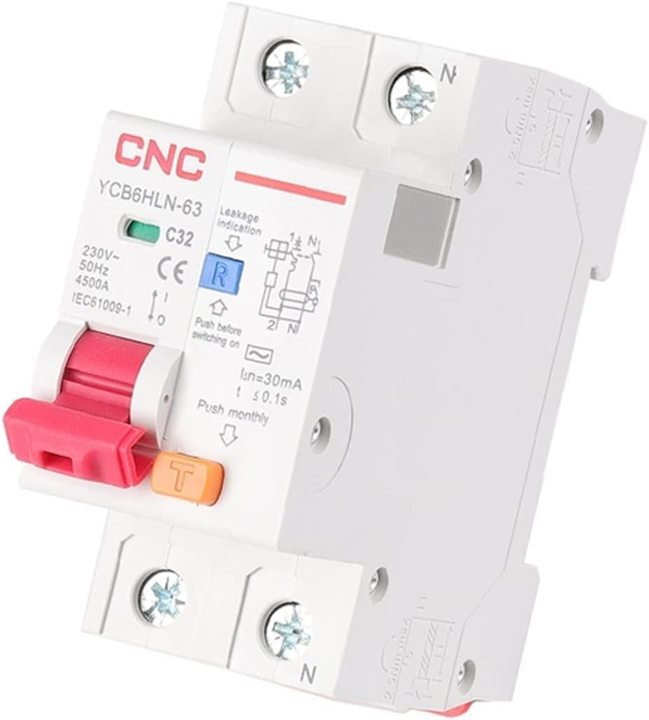230V 50/60 HZ MCB 30mA Residual Current Circuit Breaker with Over ...