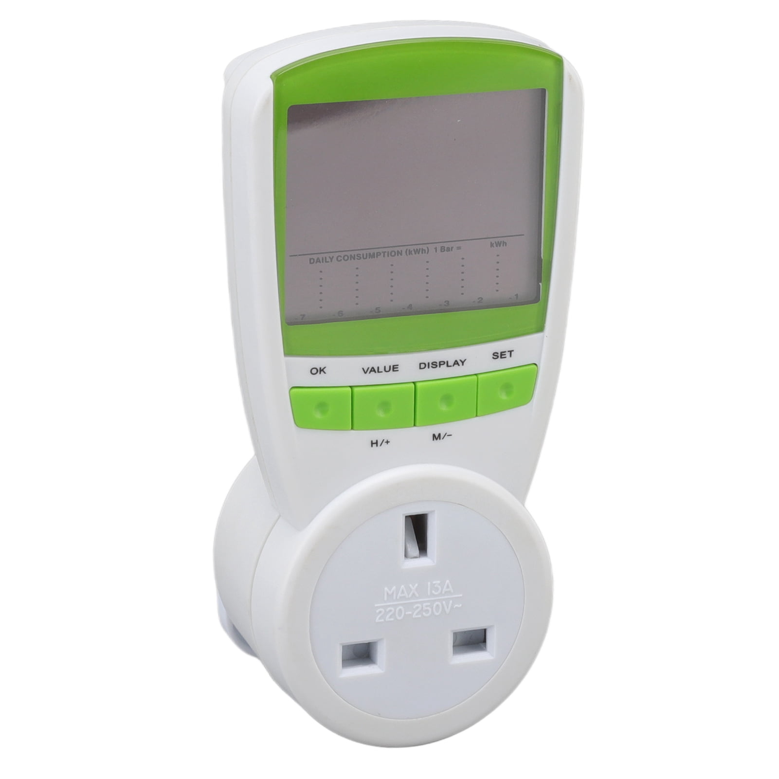 230v Power Metering Socket Voltage Current Power Usage Analyzer Uk Plug
