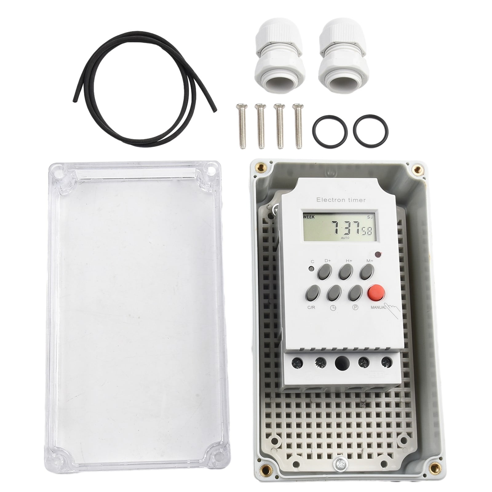 230VAC 30A 99 cycles per day ON OFF digital timer switch with IP65 ...