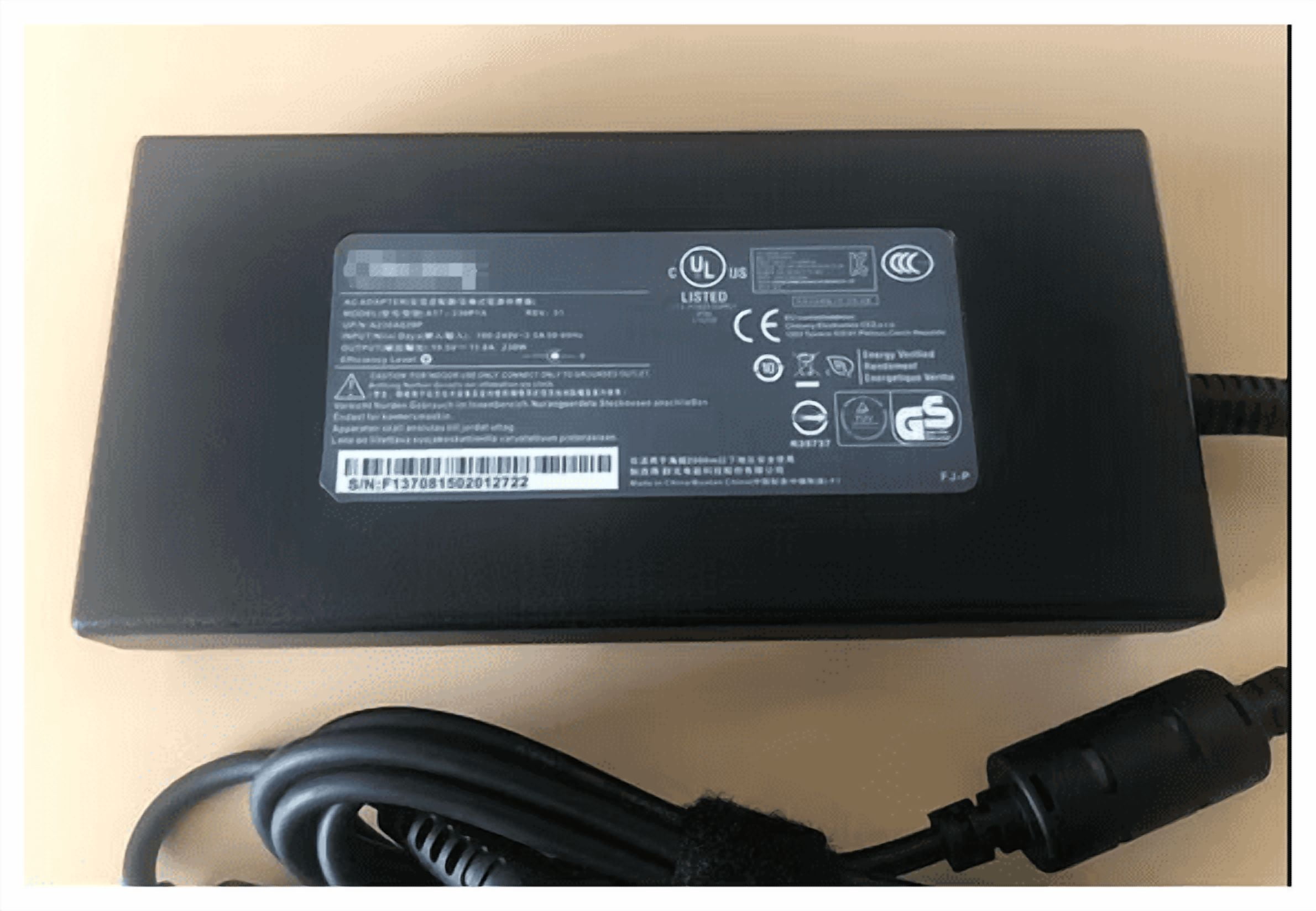Chicony Laptop AC Charger Power Supply 230W 19.5V 11.8a Adapter for MSI ...