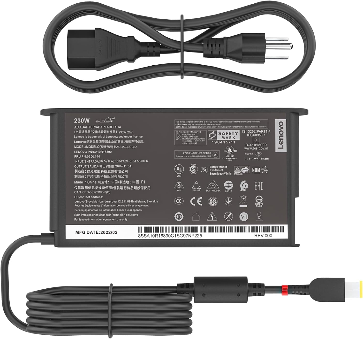 230W Laptop Charger for Lenovo Legion 5 7 Y520 Y540 Y545 Y740 Y7000P ...