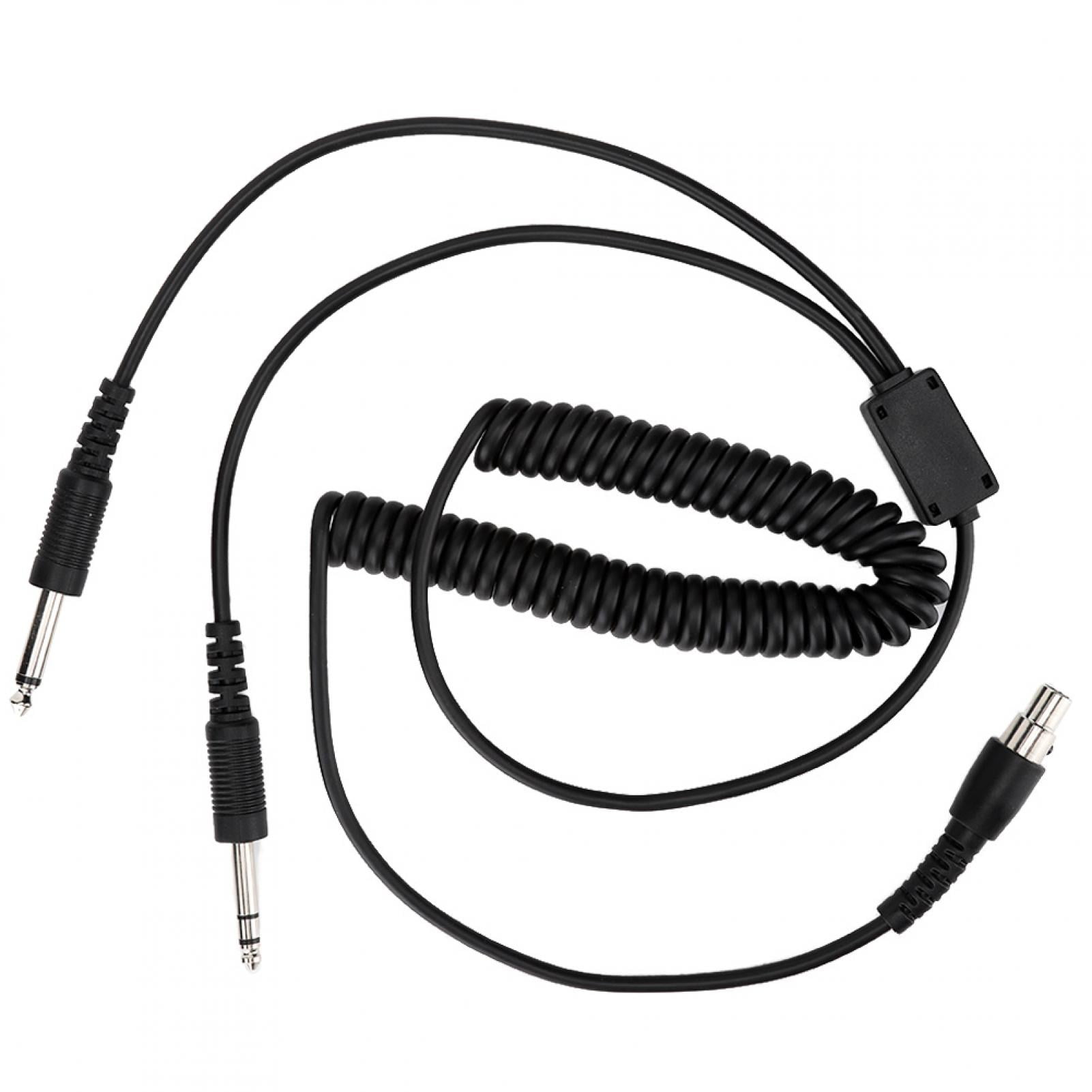 230cm Universal Aviation Headphone Adapter Cable for Aircraft Headsets ...