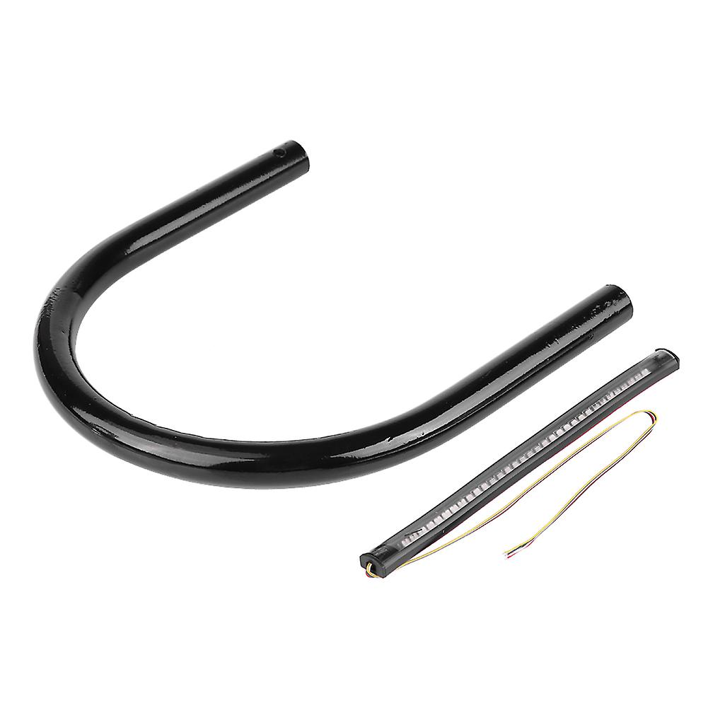 230mm Motorcycle Rear Seat Frame Loop Hoop Bracket With Led Light Diy ...