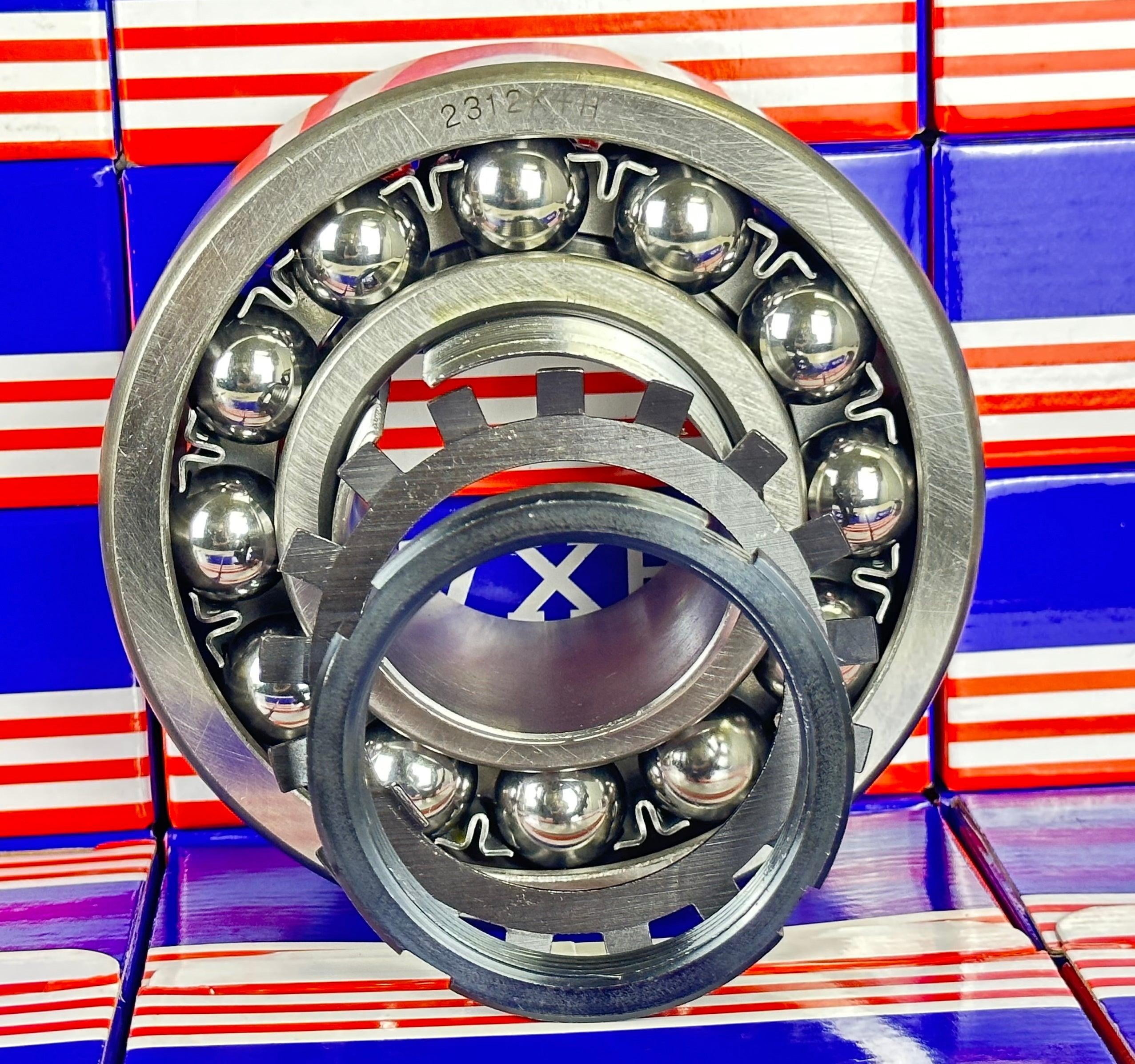 2312K+H Tapered Self Aligning Bearing with Adapter Sleeve 55x130x46 ...