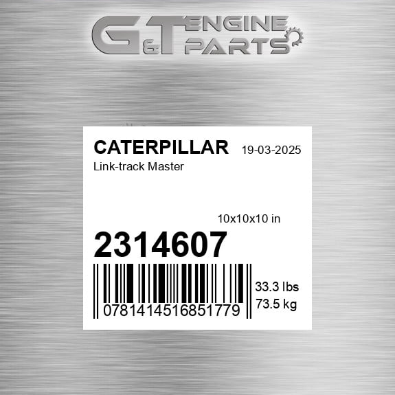 2314607 LINK-TRACK MASTER fits CATERPILLAR (NEW AFTERMARKET) - Walmart.com