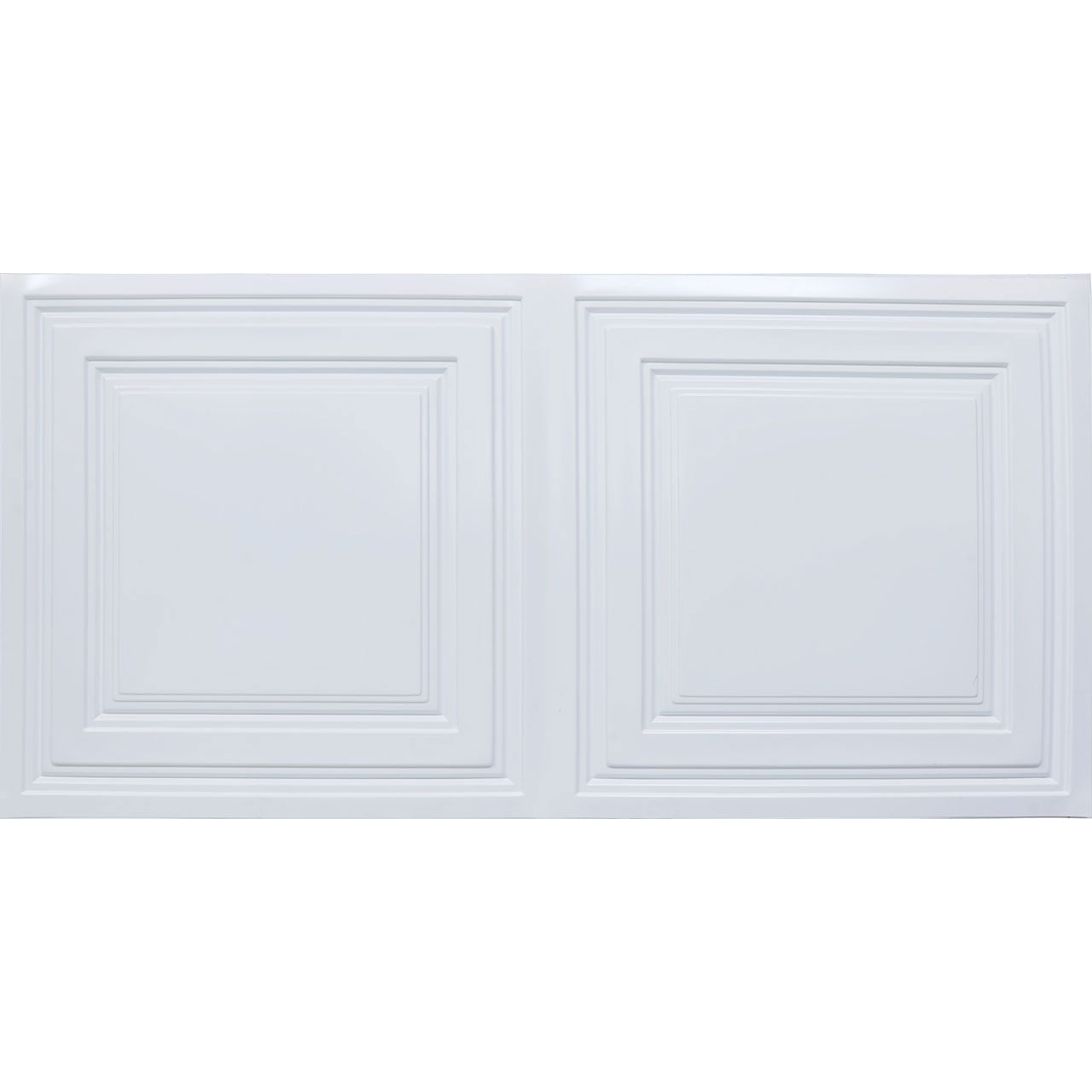 232-Economy 2 ft. x 4 ft. PVC Lay-in Ceiling Tile in Plain White (80 Sq ...