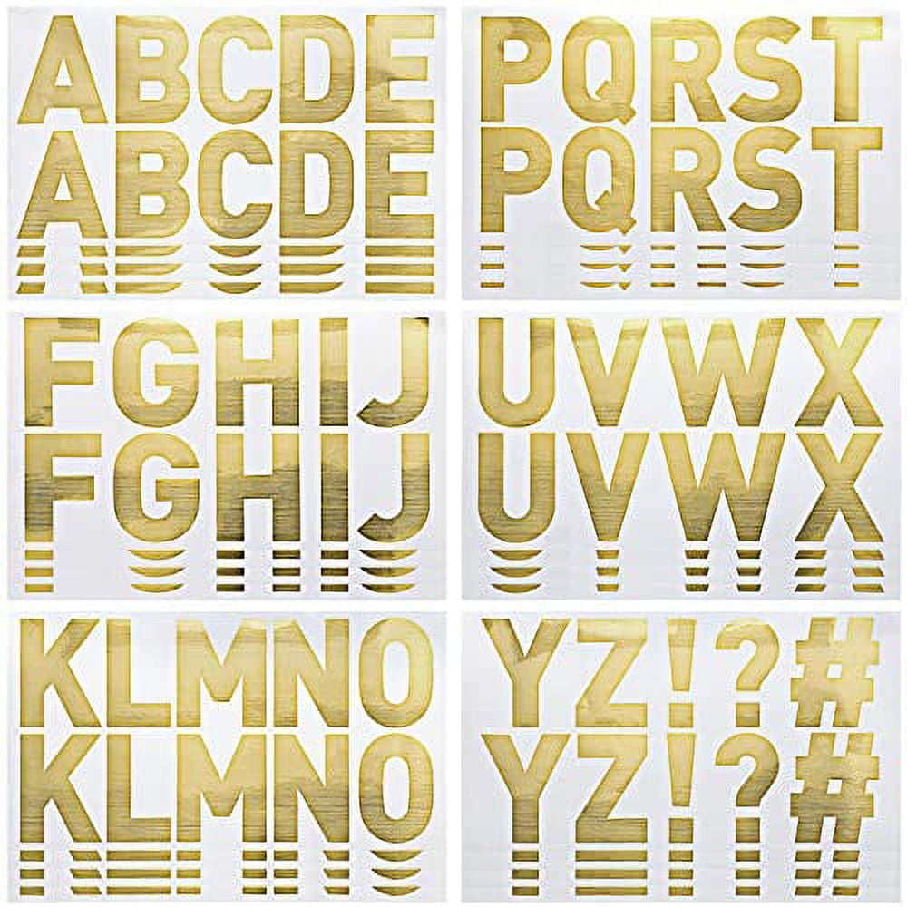 232 Pieces 24 Sheets Large Letter Stickers Big Font Alphabet Letter ...