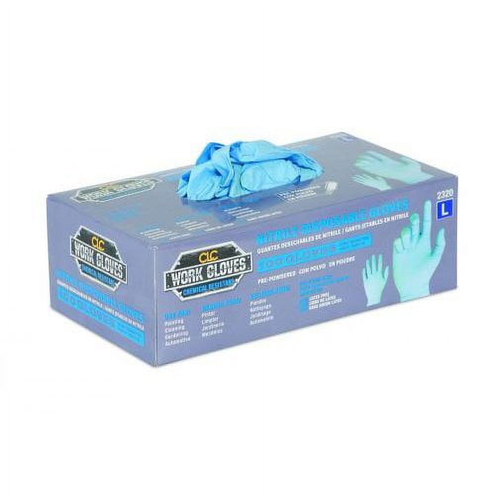 2322L Nitrile Disposable Non-Powdered Gloves, Large - 100-Pack ...