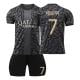 2324 French FC Away Game Soccer Jersey, #7 MBAPPE Soccer Jersey, Kids Short Sleeve Soccer Jersey ...