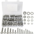 232PCS M6/M8/M10/M12 Metric Bolts and Nuts Assortment Kit, 304 ...