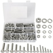 272PCS Heavy Duty Bolts and Nuts Assortment Kit, 1/4, 5/16, 3/8 Machine ...