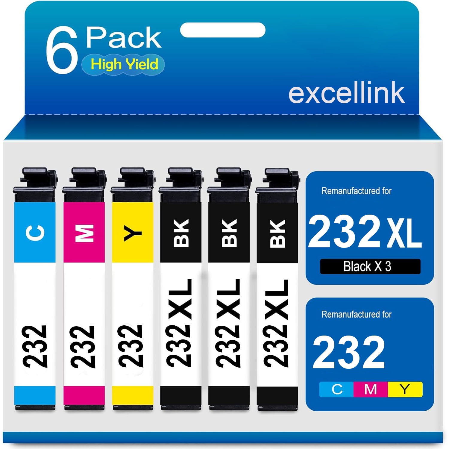 232XL Ink Cartridges Combo Pack Compatible for Epson 232 Ink Cartridge ...