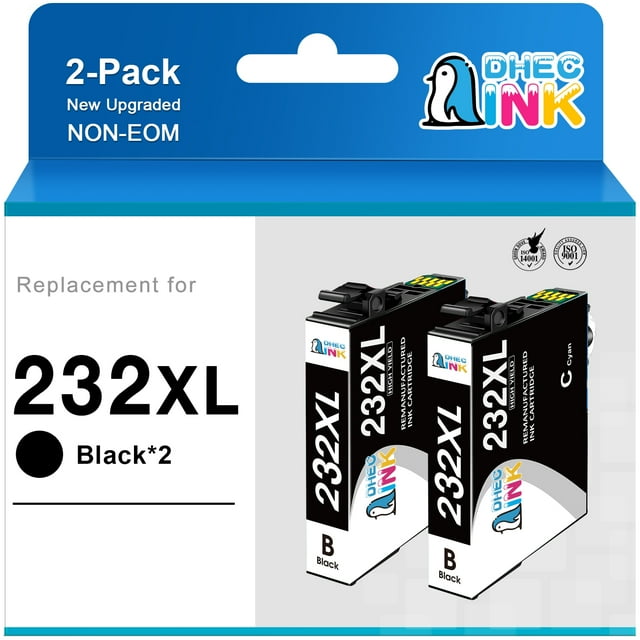 232XL Ink Cartridges for Epson Ink 232 XL 232XL T232 T232XL Black Ink ...