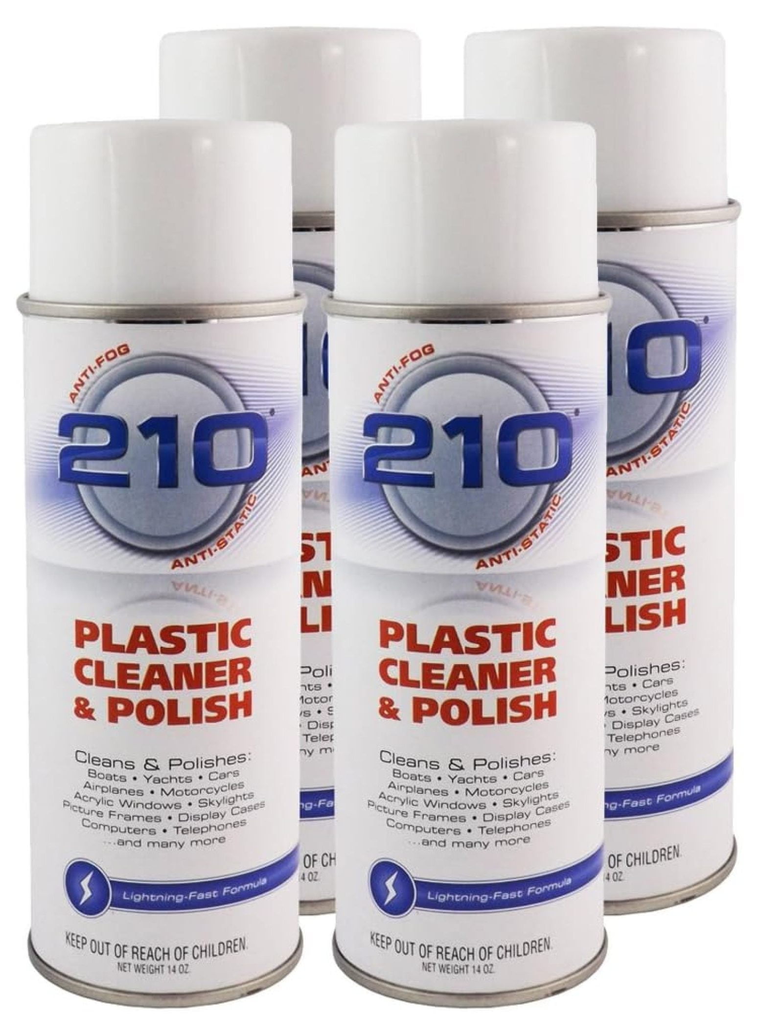 MHSHZLJZK 210 plastic cleaner & polish 56 liquid ounces, 4 packs ...