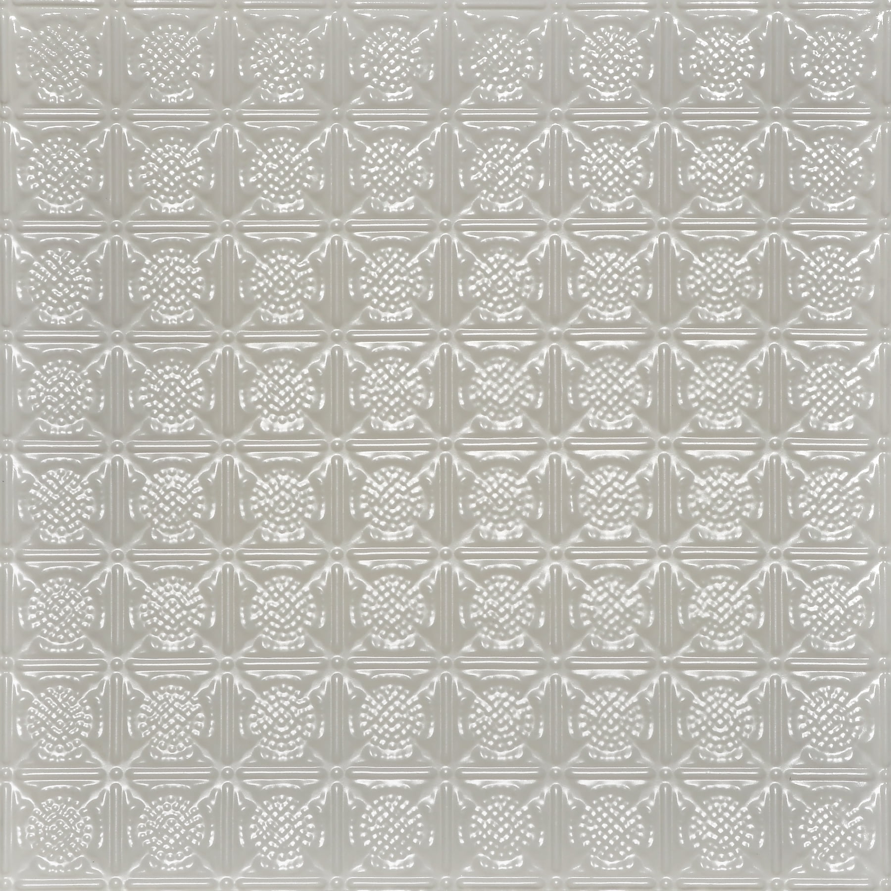 234 - Tin Plated Nail-Up Ceiling Tile in Eggshell White (24 Sq.ft/ Pack ...