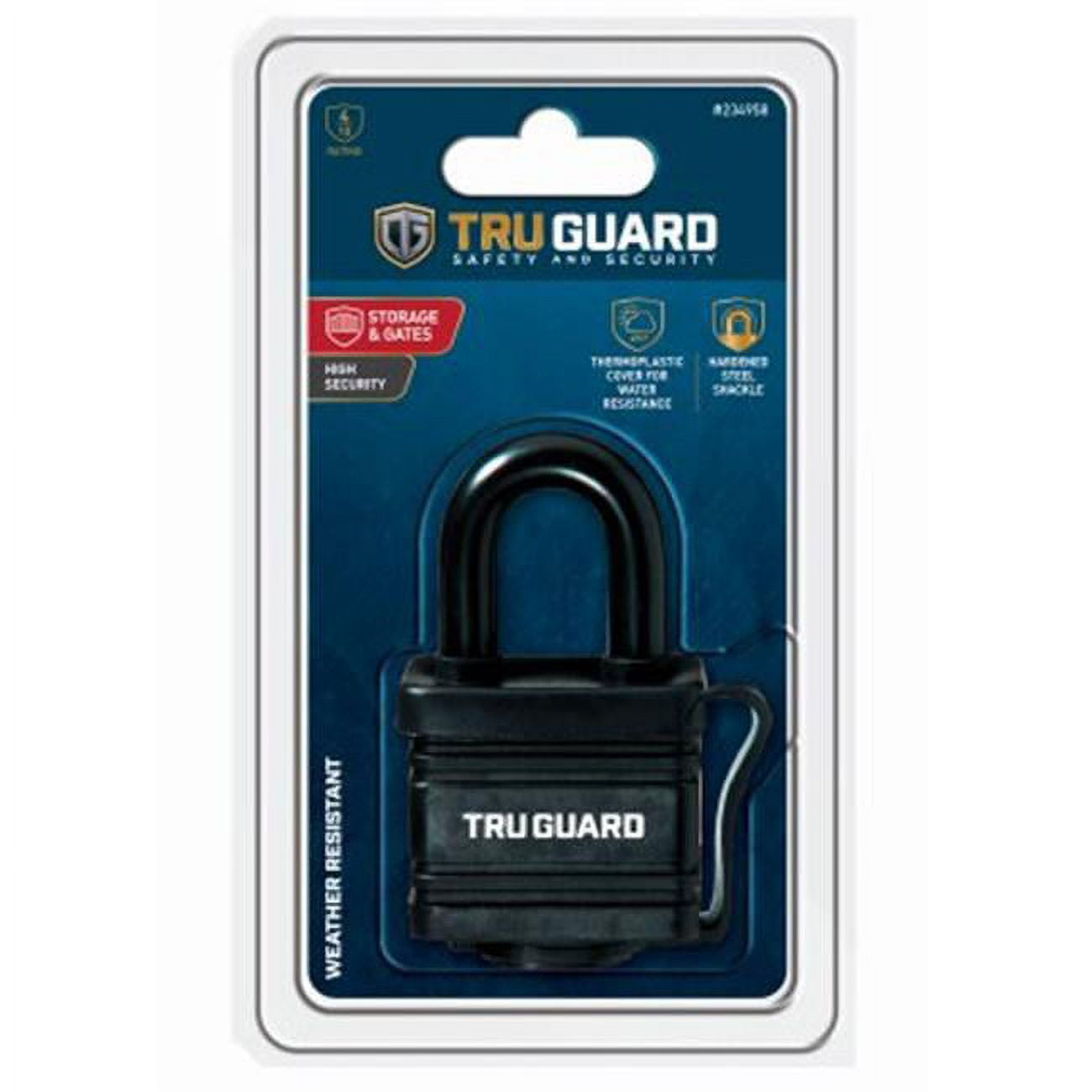 234958 1.56 in. Tru Guard Laminated Steel Padlock Red Pack of 4 ...