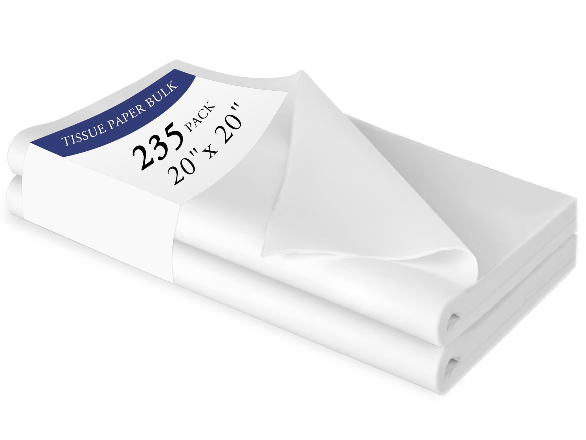 235 Sheets White Tissue TSF6 Paper Bulk, 20" x 20" Gift Wrapping Paper ...