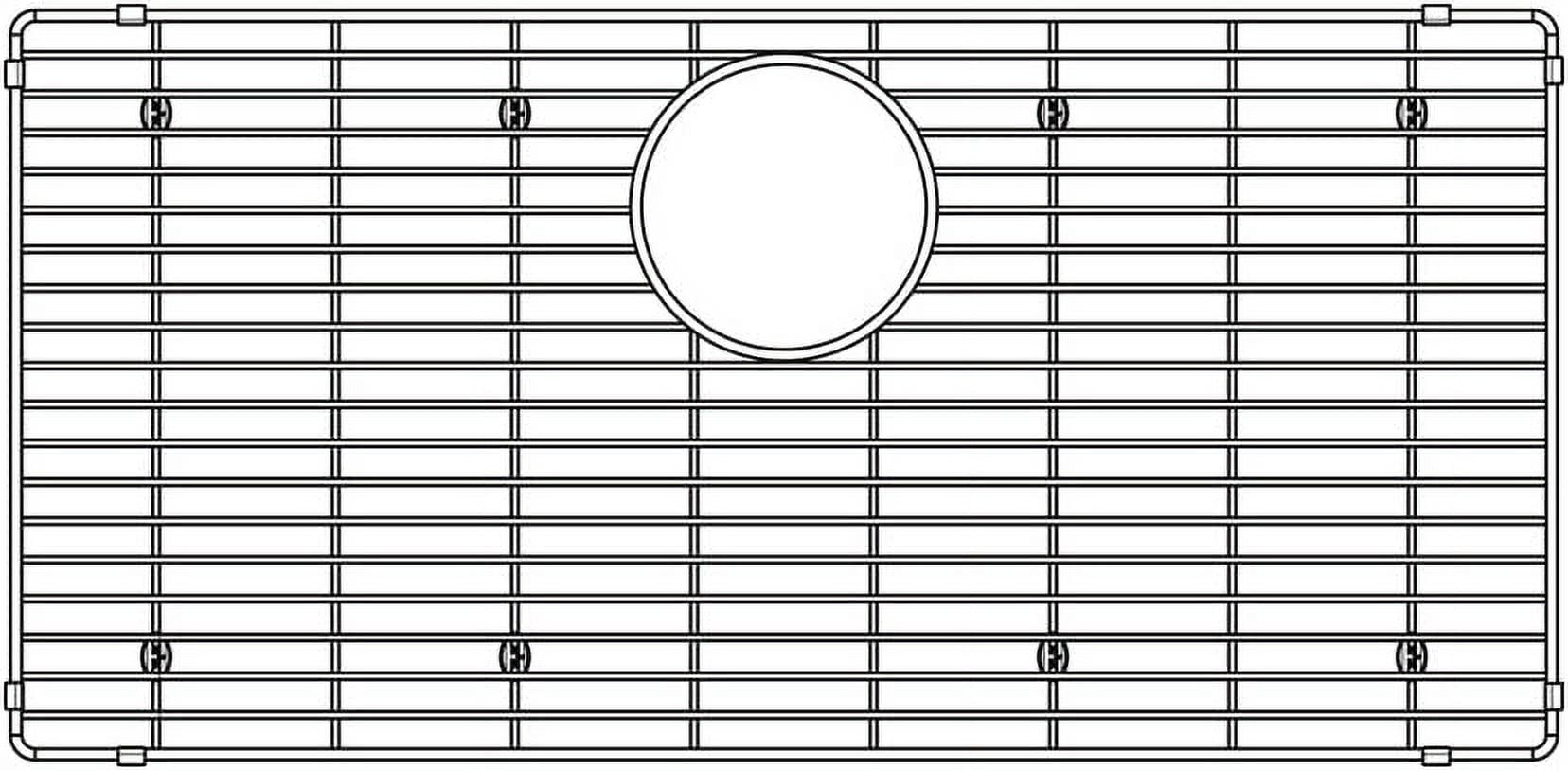 235011 Ikon Stainless Steel Sink Grid, 13.19" x 27.19" x 0.25 ...