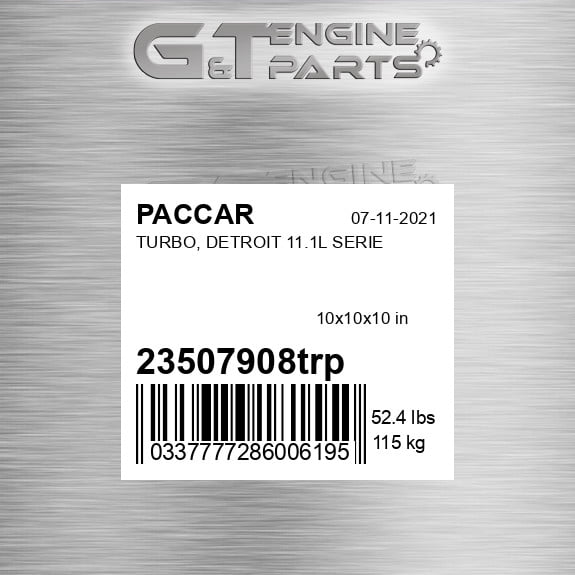 23507908TRP TURBO, DETROIT 11.1L SERIE fits Paccar (New OEM) - Walmart.com