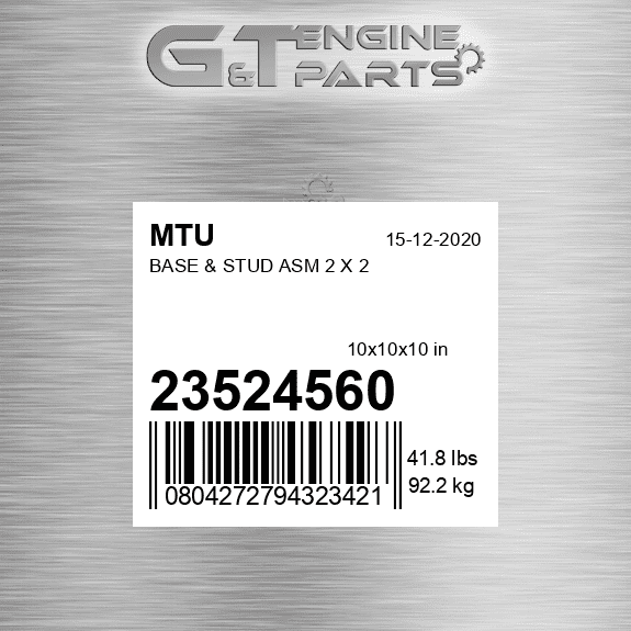 23524560 BASE & STUD ASM 2 X 2 fits MTU (New OEM) - Walmart.com