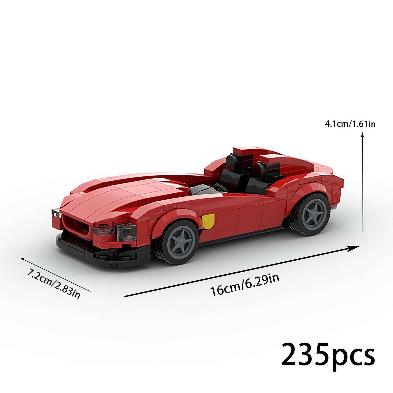 235PCS Sports Car MOC Building Blocks,Speed Champions Cars Toy Building ...