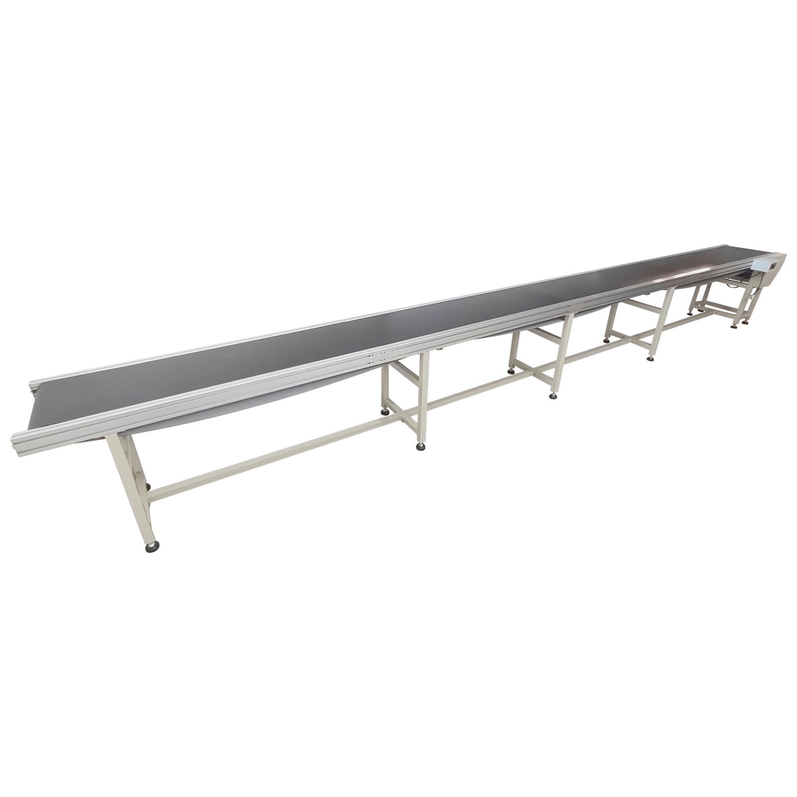 236 × 15.7in Electric PVC Belt Conveyor Speed-Regulating Continuous ...
