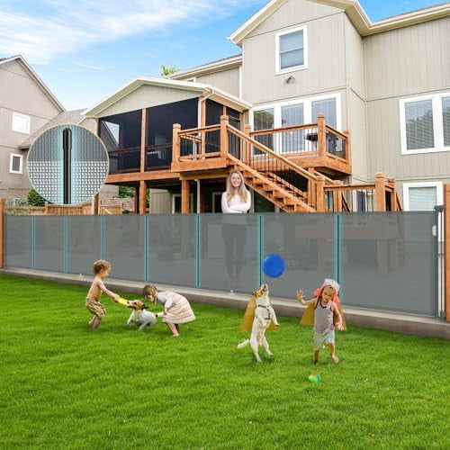 236'' Retractable Gates Extra Wide, 42'' Extra Tall Retractable Gate ...