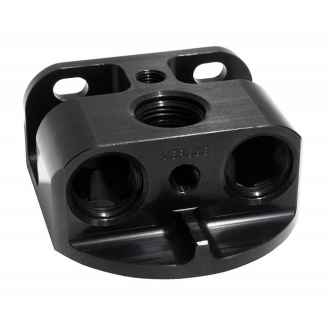 23764 Billet Aluminium Remote Oil Filter Mount-Front Port - Walmart.com