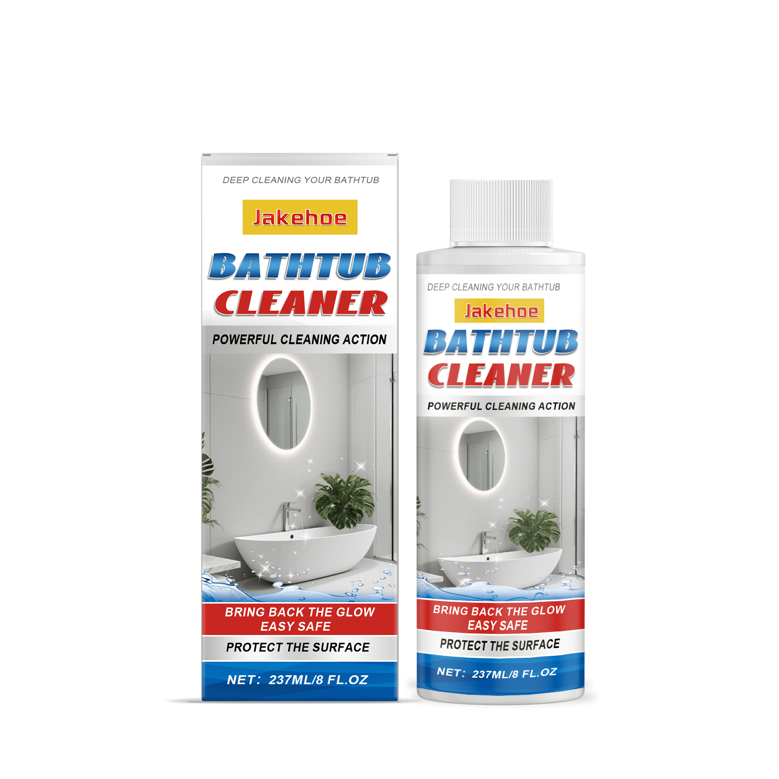 237ml Advanced Bathtub Cleaner - Fast-Acting Stain & Scale Remover, Soap Scum Eliminator and ...